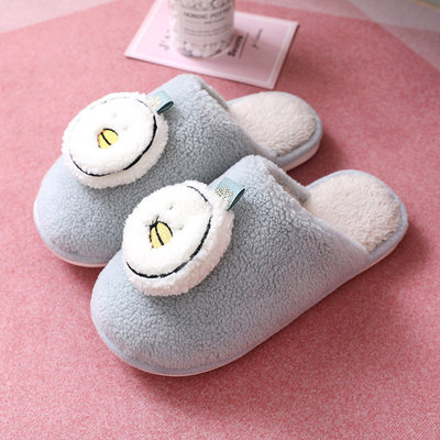 Women winter slippers new cartoon non-slip cute warm plus fluff autumn and winter couple home indoor shoes