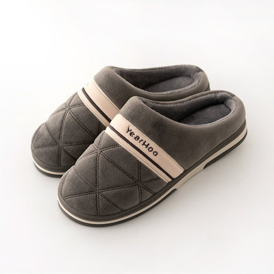 Autumn winter indoor men and women non-slip warm home thick-soled slippers half-pack couple household shoes