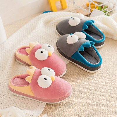 Wholesale children autumn winter warm slippers boys and girls cute cartoon non-slip thick bottom baby home indoor s