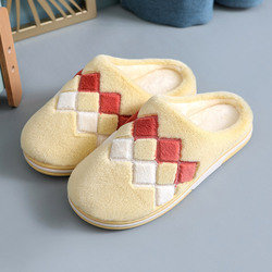 2021 New Design soft Plush Warm Breathable Slippers Thick bottom Non-Slip couple Winter Home indoor chunky shoes