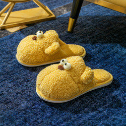 Cartoon Slipper Plush Soft Kawaii Home Flat Shoes Non-slip house Indoor closed toe slipper  Ladies Octopus Slippers faux fur