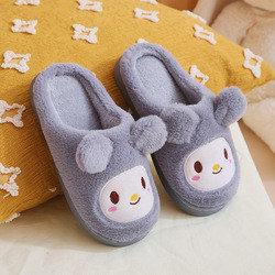 children Cartoon animal Bow Shape home slipper boys and girls warm Anti-Slip Home Indoor Shoes in stock kids fur slippers
