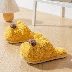 Wholesale Autumn Winter New Design Cartoon Slippers Plush Warm Soft Sole Non-Slip Home Indoor Shoes fashion dogs shoes
