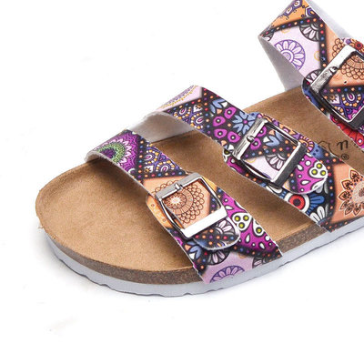 2021 Women sandal slippers flat sole cork sandal New design ladies Colourful Fashionable non-slip house slipper