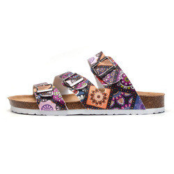 2021 Women sandal slippers flat sole cork sandal New design ladies Colourful Fashionable non-slip house slipper