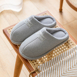Factory winter customized plush slippers house indoor slippers for women and man flat sole non-slip house shoes