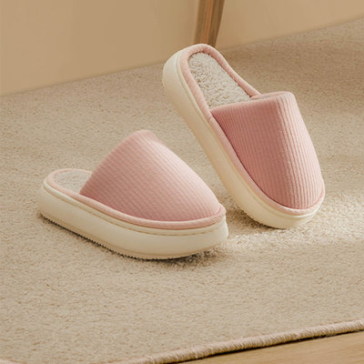 2021 Winter New Design Cute Solid Rubber Bacteriostasis Home indoor Slippers Female Thermal Non-slip house Shoes