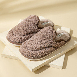 PVC Plush Cute Bow Women Casual Flat Shoes Anti Slip Warm Closed Toe