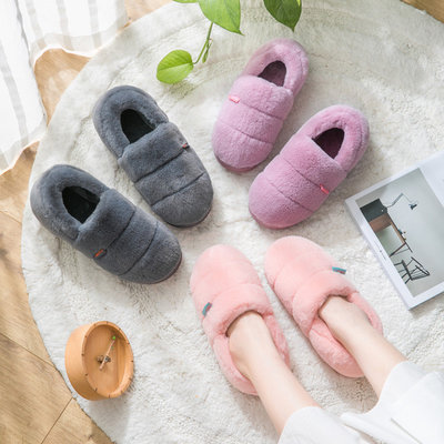New style wholesale warm winter large size home house slippers shoes with thick non-slip soles for women and men