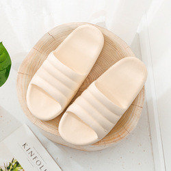 Wholesale summer solid color sandals for lovers indoor home bathing hotel non-slip shock-absorbing slippers
