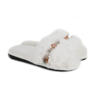 Women Shoes Women faux Fur Slippers  Home Slipper Lady Casual Flat Slipper  Platform Plush