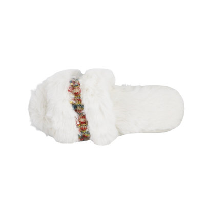 Women Shoes Women faux Fur Slippers  Home Slipper Lady Casual Flat Slipper  Platform Plush