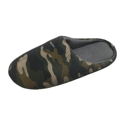 men camouflage soft soles house indoor slippers men casual mesh breathable slipper