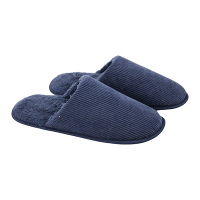 men Winter Cozy Slippers Soft Plush Warm Slip On House Shoes Anti-Slip Fluffy Fur Indoor Bedroom Slippers