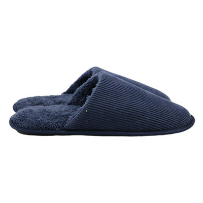 men Winter Cozy Slippers Soft Plush Warm Slip On House Shoes Anti-Slip Fluffy Fur Indoor Bedroom Slippers