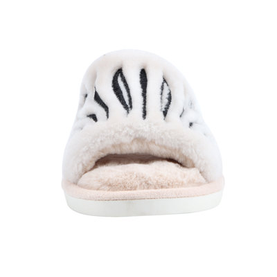 Faux Fur Women Casual Flat Shoes Indoor And Outdoor Open Toe