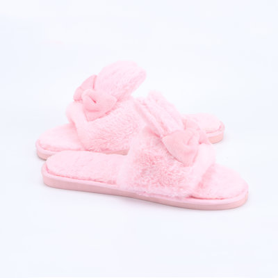 Comfy Cozy  Women Slipper Shoes Soft Pink Animal Cartoon Rabbit Plush