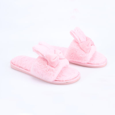 Comfy Cozy  Women Slipper Shoes Soft Pink Animal Cartoon Rabbit Plush