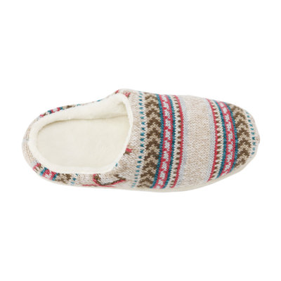 TPR Soft Sole Women Slipper Shoes Spring Indoor Knitted Fabric