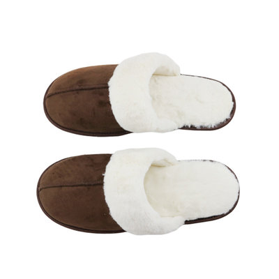 Ladies Faux Suede Slipper Shoes Winter  Classic Warm Home Slipper Shoes