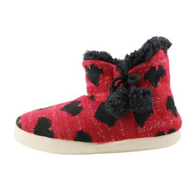 Knitting Cute Women Winter Snow Boots Warm Non Slip Indoor