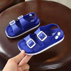 Summer 2022 simple Boys and Girls slippers England Baby Non-slip kids Casual Shoes outdoor buckle Children's Sandals