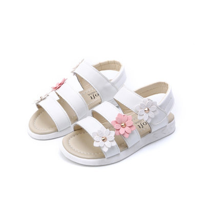 2022 Summer New Arrival Casual Soft lightweight Kids Slippers fashion flower decoration upper children's sandal shoes