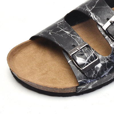 2021 summer Hot Selling ladies sandal Flat Double Strap Buckle Fashion Design Outdoor ladies cork slippers other trendy shoes