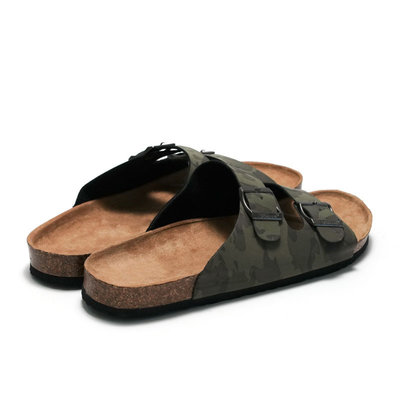 Camouflage Cork Slippers Female Beach  Anti Slip Breathable