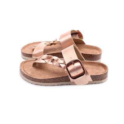 Leisure Summer Beach Shoes Flat With Cork Anti Slippery Comfortable