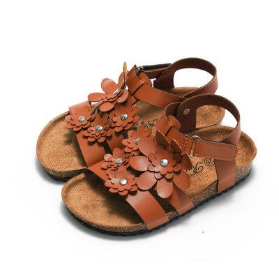 Colorful Synthetic Leather Children Sandals Lightweight Comfortable