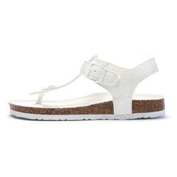 Women's flip flop flat casual cork slides slippers buckle strap flat summer cork women solid color Beach  sandals