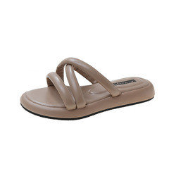 Flat Bottom Summer Beach Shoes Non Slip Cross Strap Women Casual