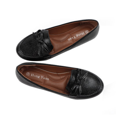 Stylish Ladies  Comfortable Solid Color Flat Sweet PU Casual Shoes