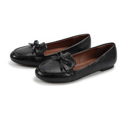 Stylish Ladies  Comfortable Solid Color Flat Sweet PU Casual Shoes