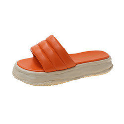 Simple Style Summer Beach Shoes Cross Strap Thick Bottom Non Slip