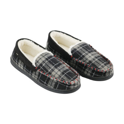 Men anti-Slip casual breathable slippers winter warm light soft round flat fluffy house indoor outdoor lofer shoes