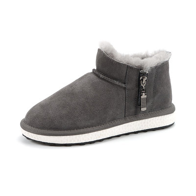 Breathable Anti Slippery Women Winter Ankle Boots With Popcorn Soles