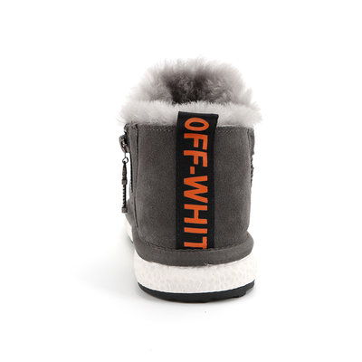 Breathable Anti Slippery Women Winter Ankle Boots With Popcorn Soles