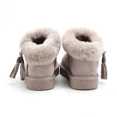 Cute Flat Children Snow Boots Bling Sequin  Thicken Warm Faux Fur Snow Boots