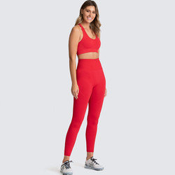Hot selling seamless yoga clothing set lift hip running fitness backless sports bra high waist pants tight women sportswear