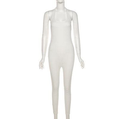 2021 women Summer jumpsuit new design suspender vest one piece leisure yoga clothes tight short sports suit