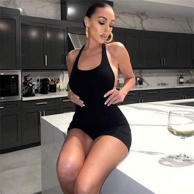 2022 new summer fashion sleeveless women yoga clothing high waist pants sport solid color backless sexy jumpsuit