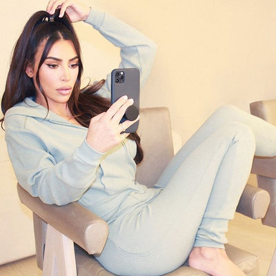 Hot sale 2020 two-piece solid color sports set casual gym wear hoodie long sleeve sportswear fall loose yogawear hoodie set