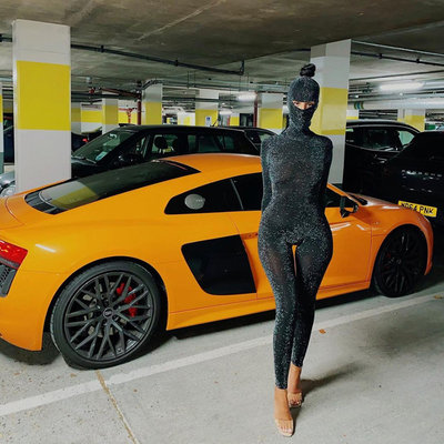 Backless Women Jumpsuit  Sportswear Breathable Solid Pattern