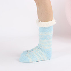 hot sales women winter warm socks with lots of colors antiskid socks mid-length knitted thick socks