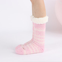 hot sales women winter warm socks with lots of colors antiskid socks mid-length knitted thick socks