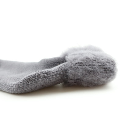 gray classic women warm  winter knit indoor slipper socks comfortable home socks