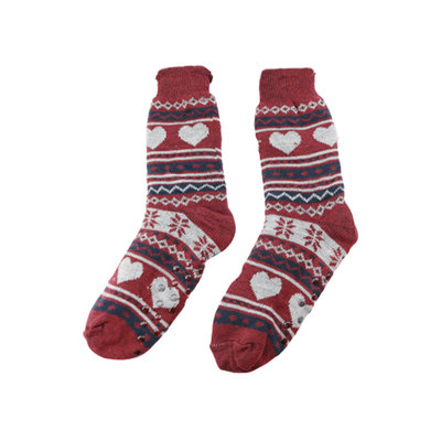 Thick Warm Knit Fuzzy Fluffy Slipper Socks Home Indoor Sherpa Lining Slipper Socks