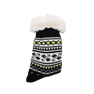 Knit Winter Ladies Slipper Socks Non Slip Socks With Grippers